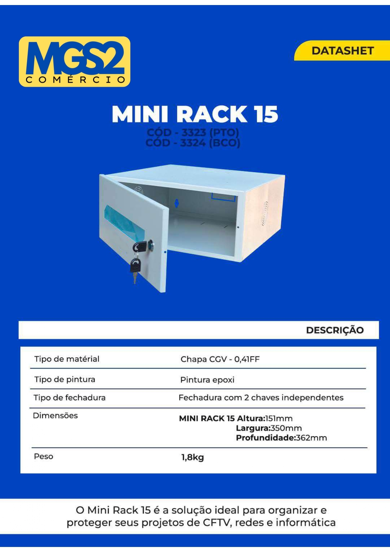MINI RACK 15 – MGS2 COMERCIO